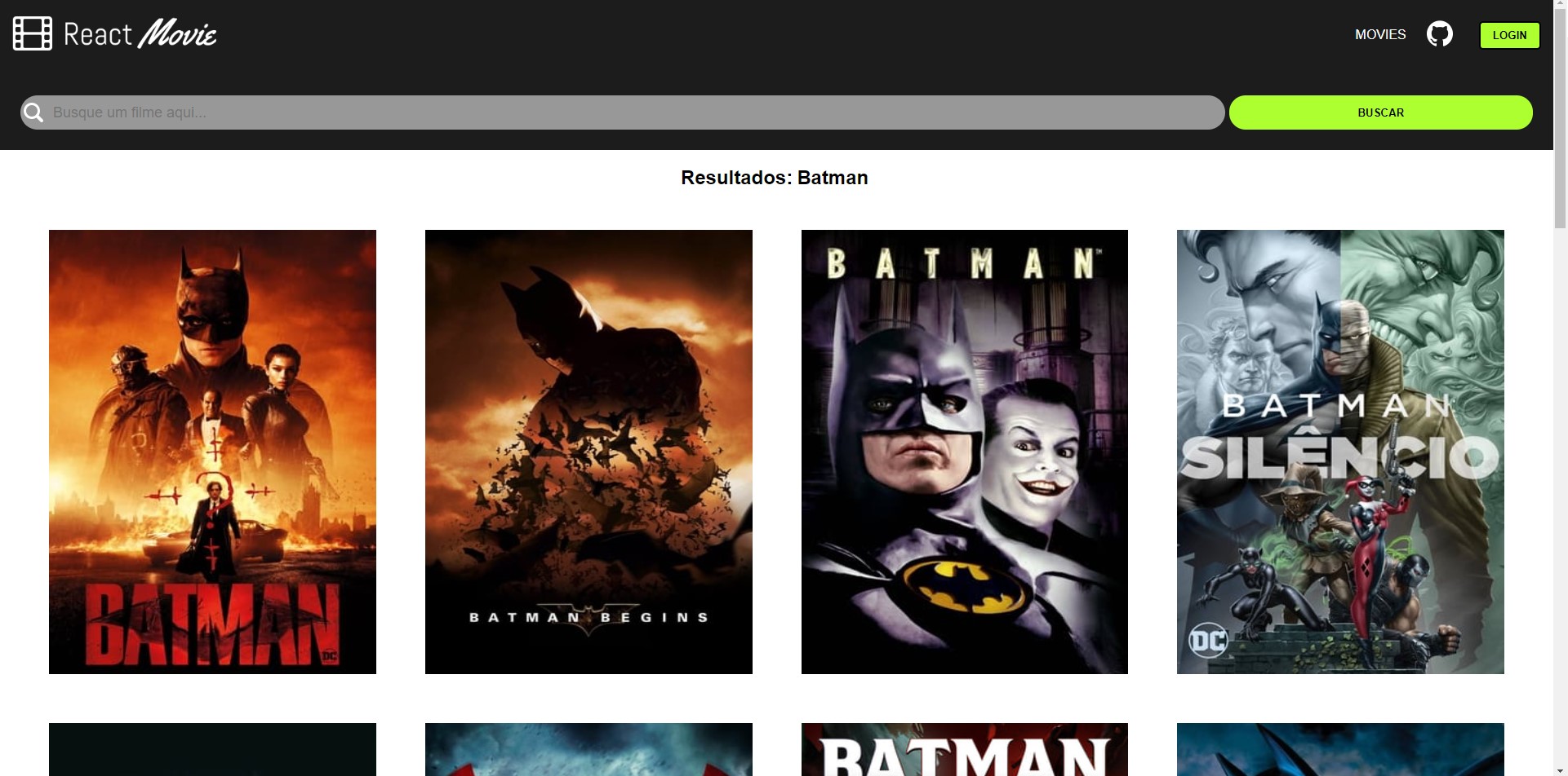 GitHub - bragarr/movie-database: Este é um projeto de uma página web ...