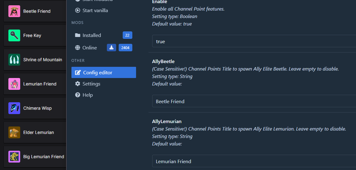 Channel points not working despite same name. · Issue #52 · JustDerb/RoR2-VsTwitch · GitHub