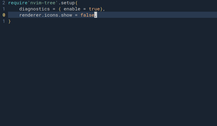 disable icons · Issue #1469 · nvim-tree/nvim-tree.lua · GitHub