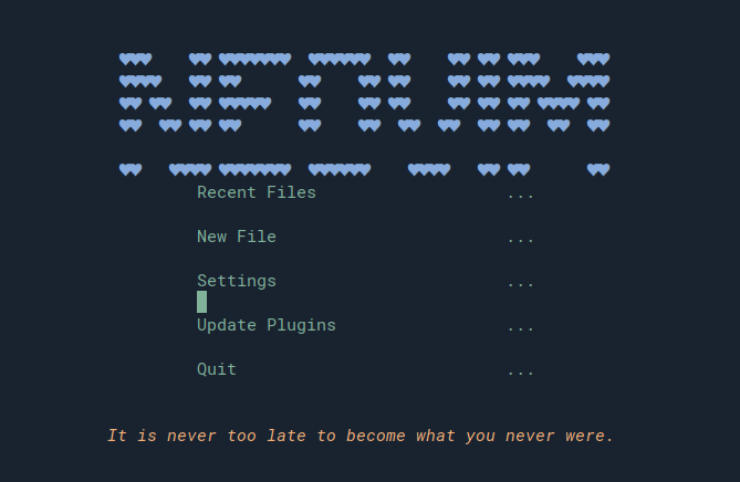 Bug · Issue #187 · nvimdev/dashboard-nvim · GitHub