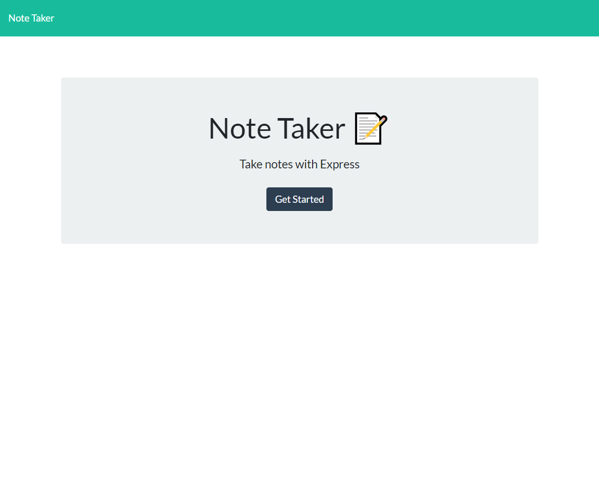Github Drewrvaz Note Taker
