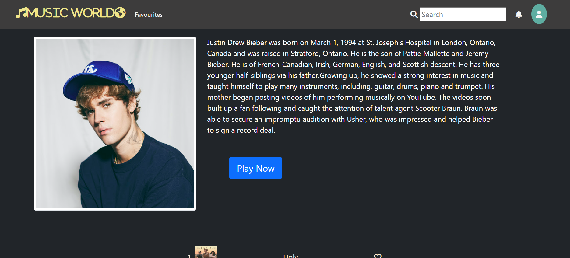 GitHub - SaiNisshith/Music-Player