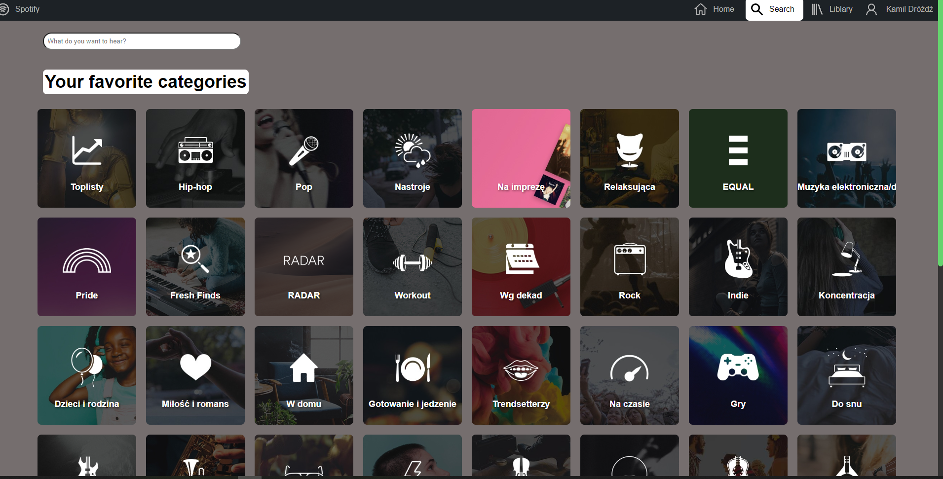 GitHub - Kamil-Drozdz/Spotify