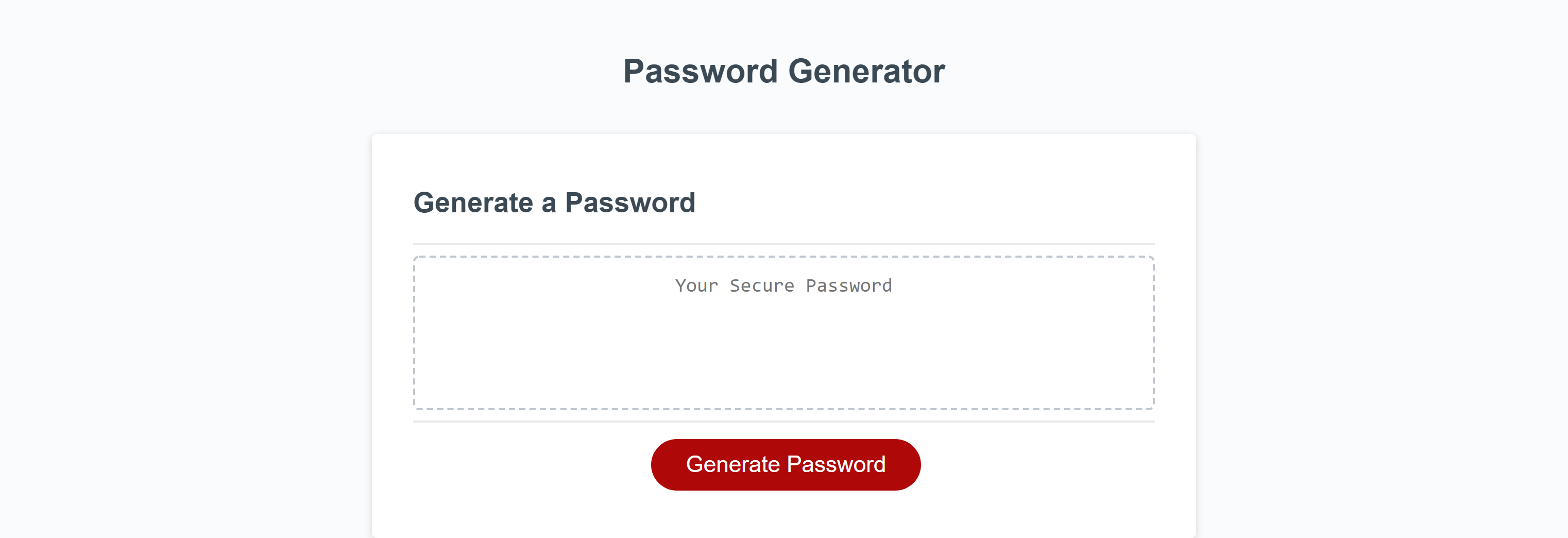 GitHub - TimmySigs/Secure-Password-Generator