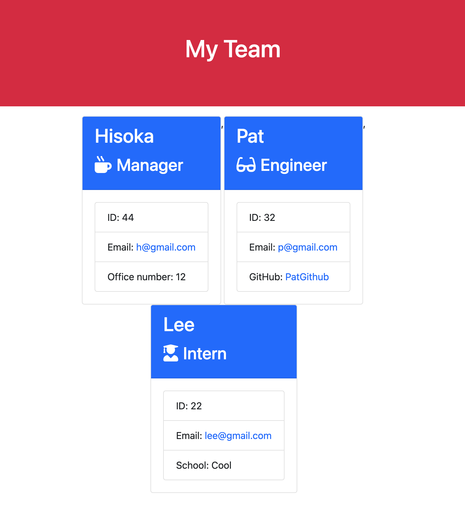 GitHub - Heidi-NW/Team-Profile-Generator