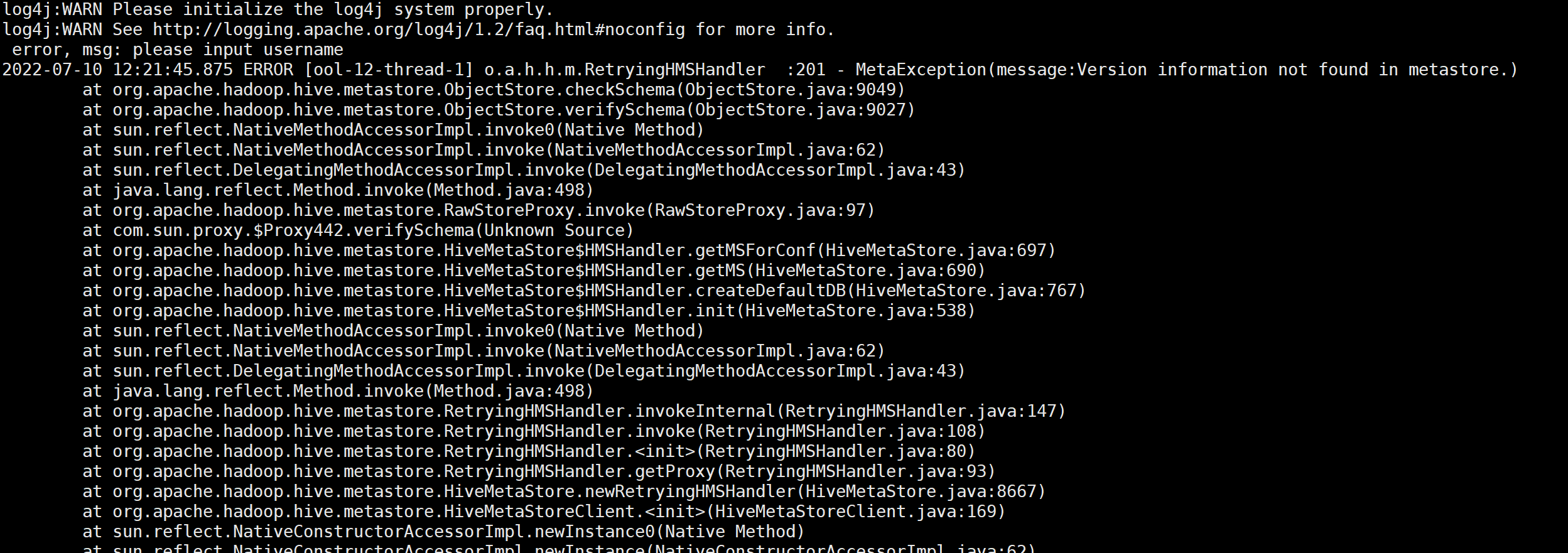 [Bug][Manager] Failed to create Hive Metastore client · Issue #4948 · apache/inlong · GitHub