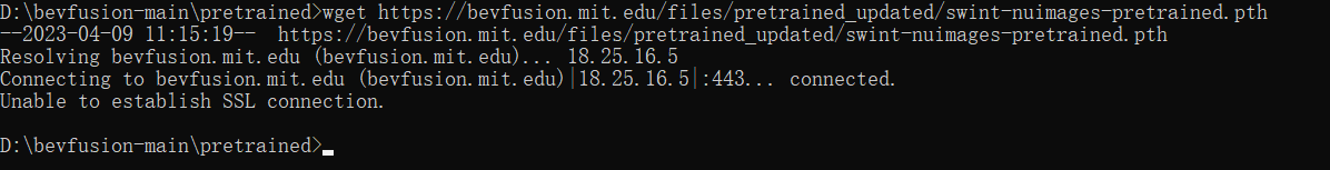 pretrained model downlad problem · Issue #372 · mit-han-lab/bevfusion · GitHub
