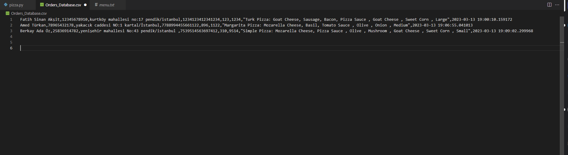 GitHub - amedturkan/PythonPizzaOrderSystem