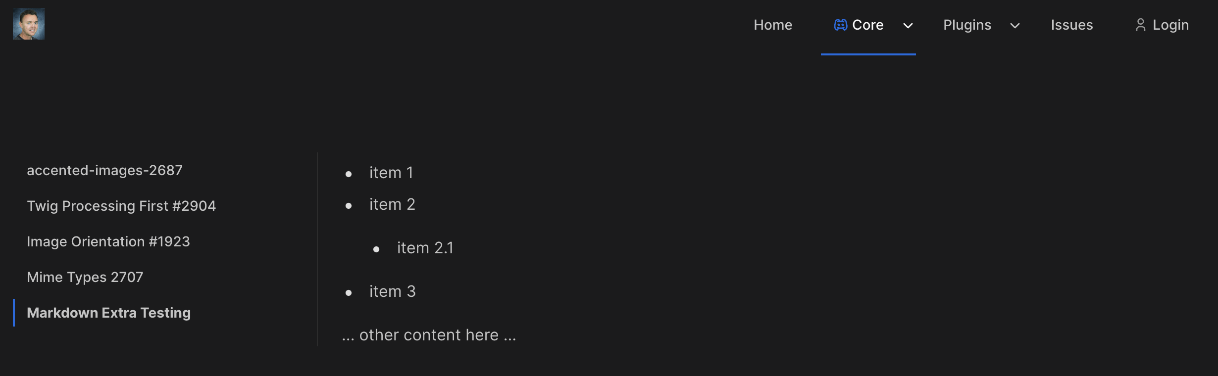 Nested lists break content with enabled markdown extra · Issue #3452 ...