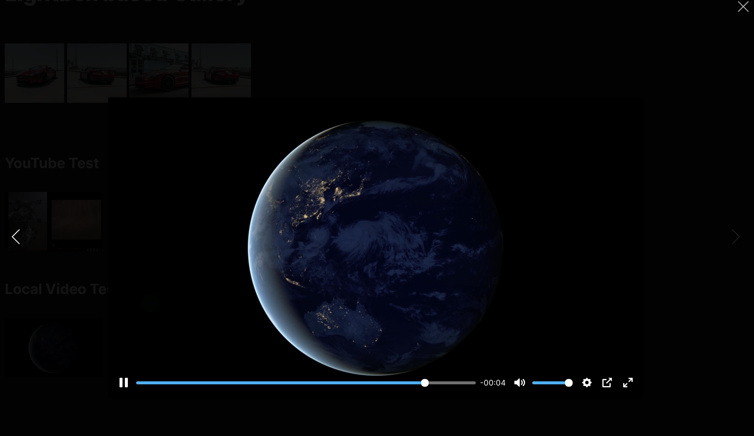 [lightbox-gallery] Video thumbnail playing, fullscreen not · Issue #160 · getgrav/grav-premium ...