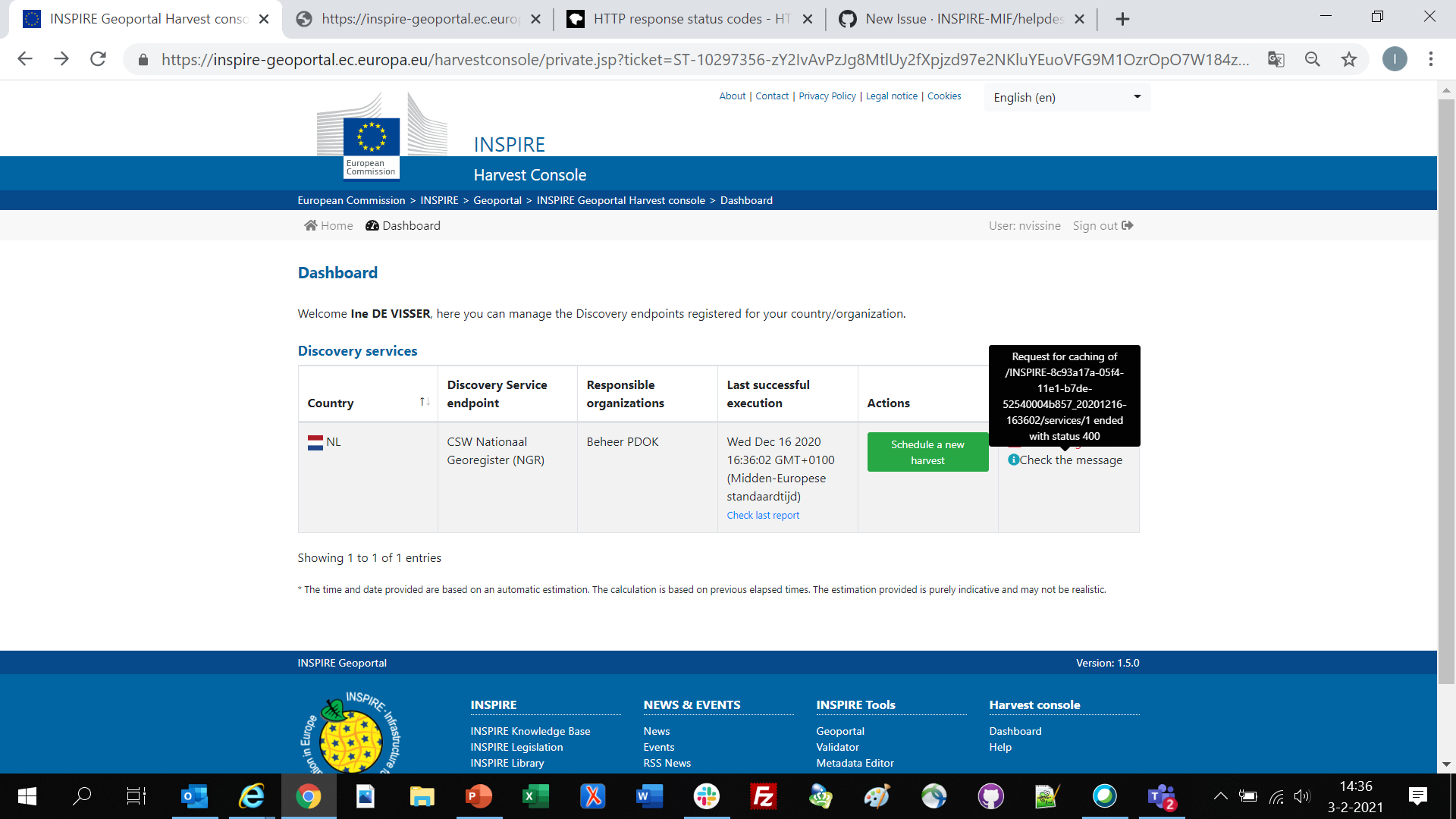 Harvesting error · Issue #17 · INSPIRE-MIF/helpdesk-geoportal · GitHub