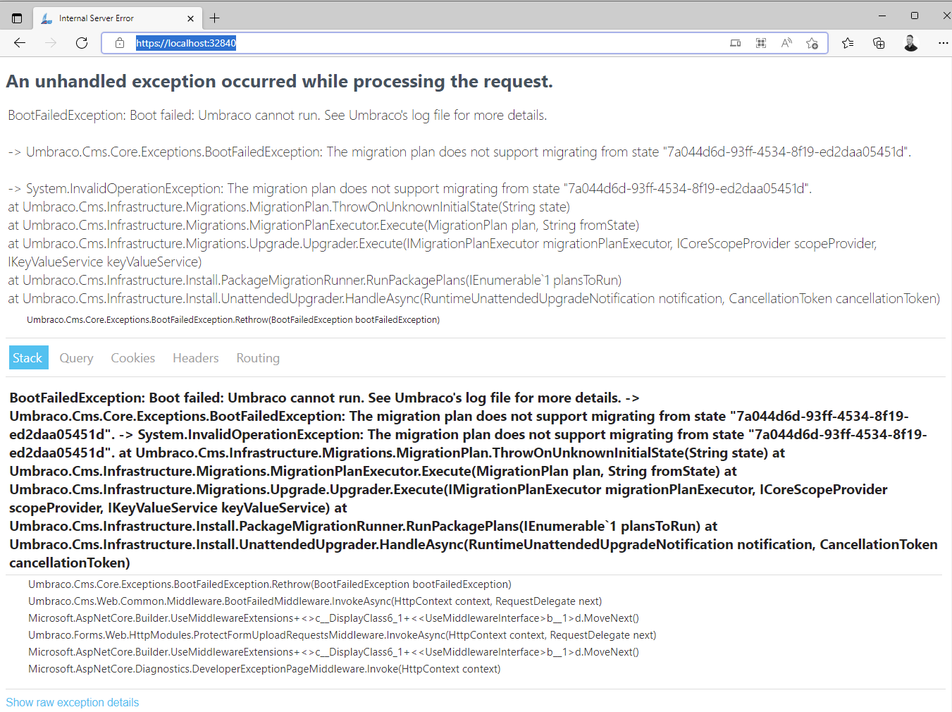 Error update from Umbraco 9 to 10 · Issue #12647 · umbraco/Umbraco-CMS · GitHub