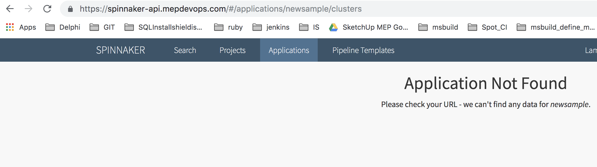 Application Not Found and Delay issue in UI · Issue #1930 · spinnaker/spinnaker · GitHub