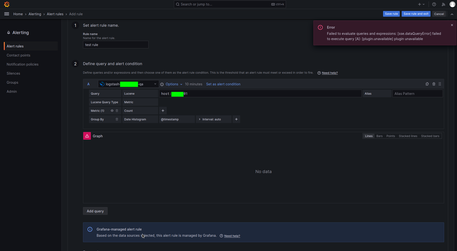 Unable to create Alert Rule with OpenSearch Plugin "plugin unavailable" · Issue #251 · grafana ...