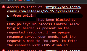 CORS header 'Access-Control-Allow-Origin' missing · Issue #17402 · FortAwesome/Font-Awesome · GitHub
