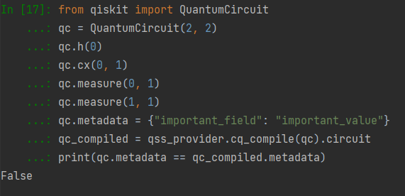 Include metadata for compiled qiskit circuit · Issue #453 · Infleqtion ...