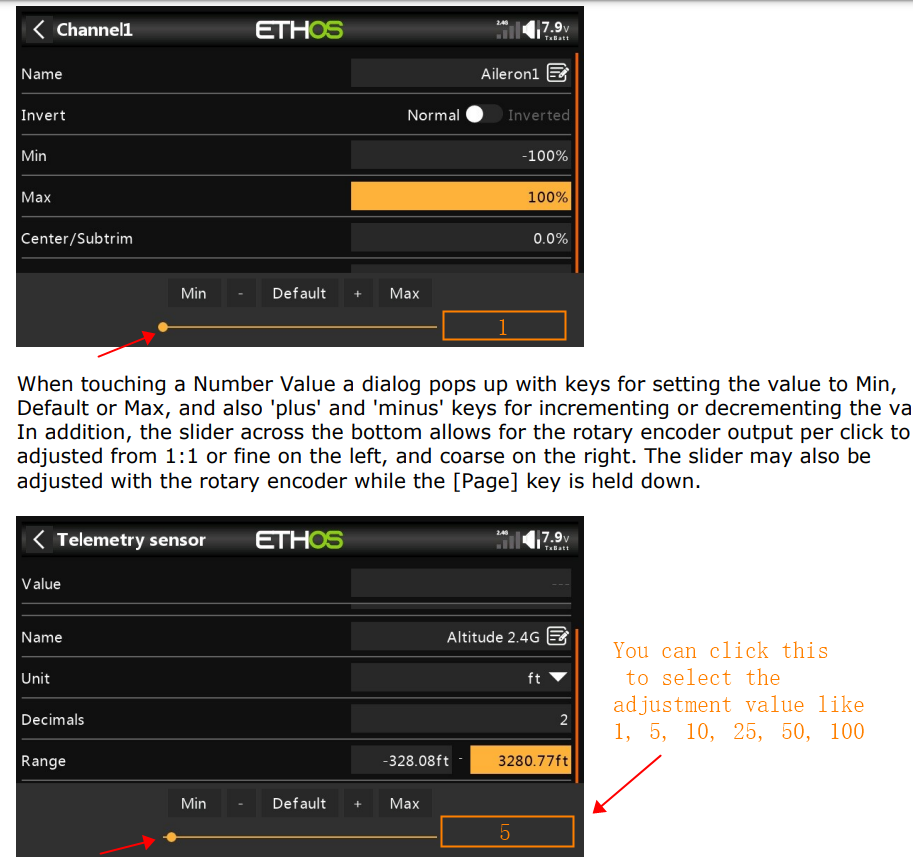 Add button to show current value of "Adjustment modifier" and allow user to change common ranges ...