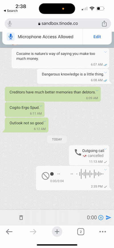 Audio Files Cannot be Recorded in iOS Browser · Issue #121 · tinode/webapp · GitHub
