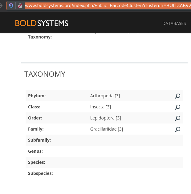 suggest to index International Barcode of Life (ibol.org) / Barcode of ...