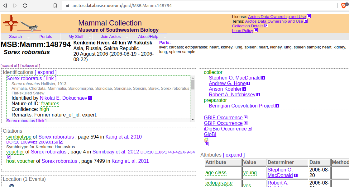 revisit Arctos - GenBank links · Issue #818 · globalbioticinteractions/globalbioticinteractions ...