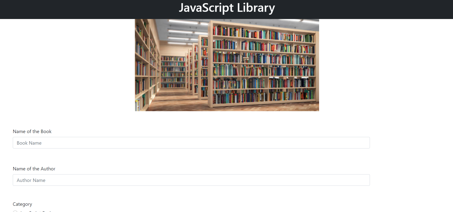Github Arpitha Rajeev1a Library Website This Project Uses Javascript Bootstrap5 Css3