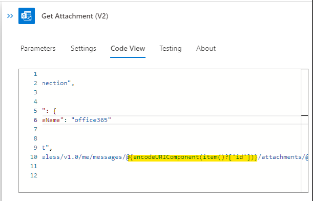 In Designer, selecting "Message ID" parameter from Office 365 Outlook connect is not saved ...