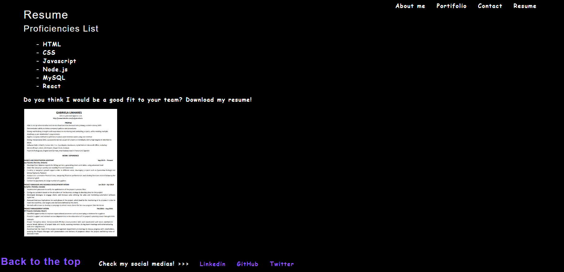 GitHub - gabrielalinhares/gabs-react-port