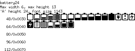 New Battery Icon set 24x20px · Issue #1616 · olikraus/u8g2 · GitHub