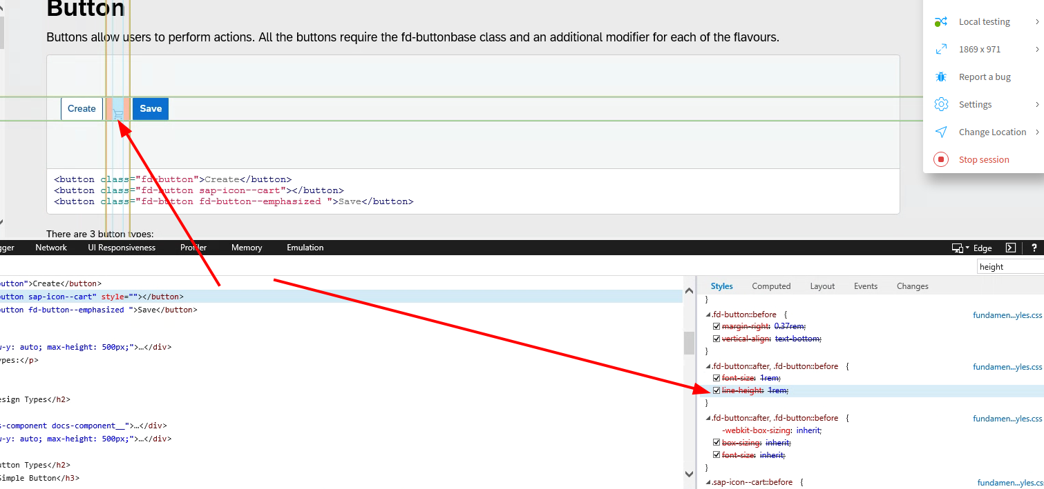 Icon inside button on IE11.x (windows 8.1) not centered verticly · Issue #799 · SAP/fundamental ...
