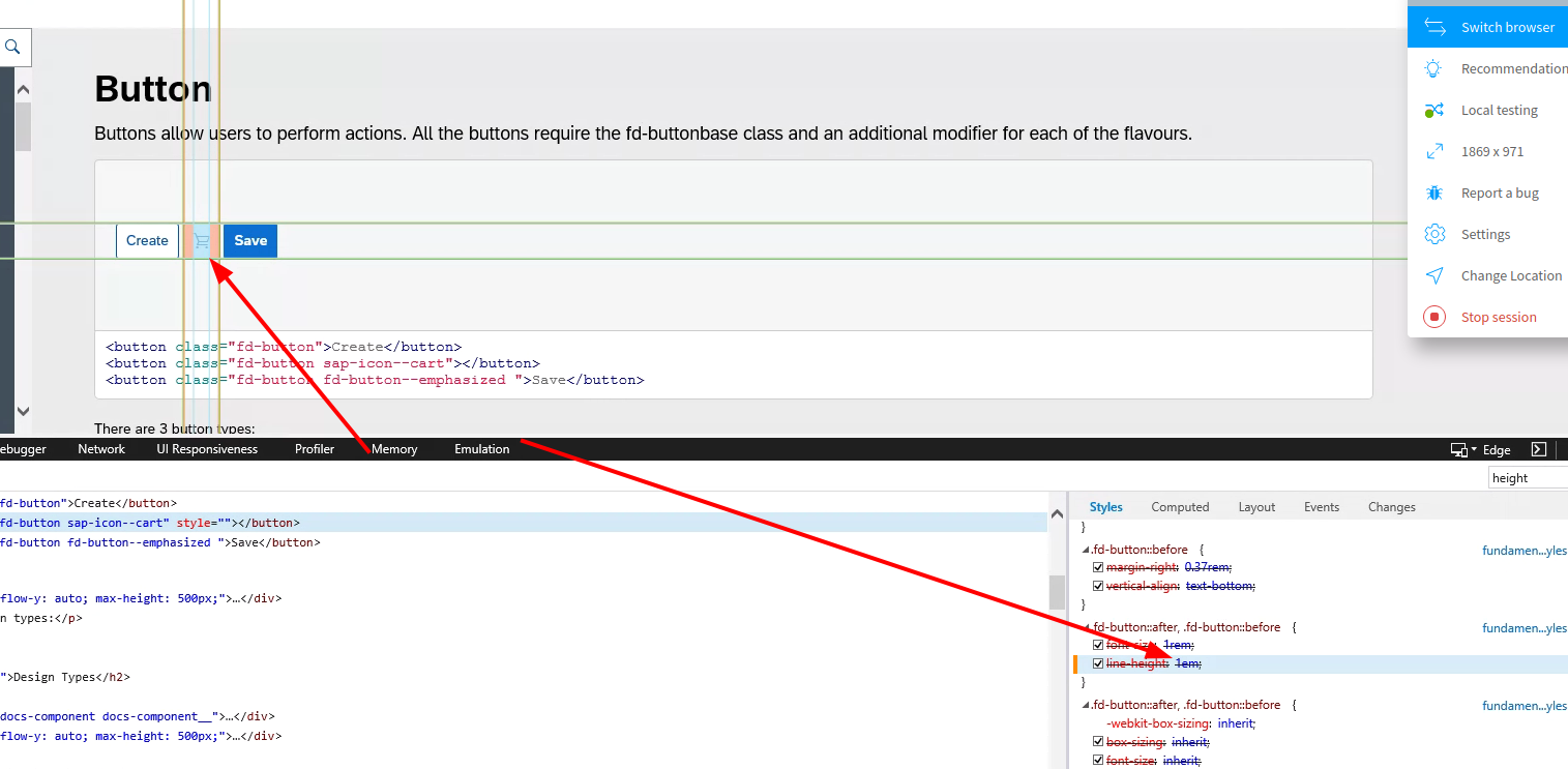 Icon inside button on IE11.x (windows 8.1) not centered verticly · Issue #799 · SAP/fundamental ...