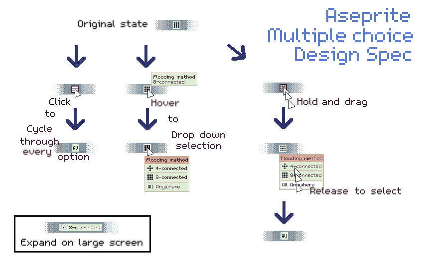 UI inconsistency - toggles · Issue #2229 · aseprite/aseprite · GitHub
