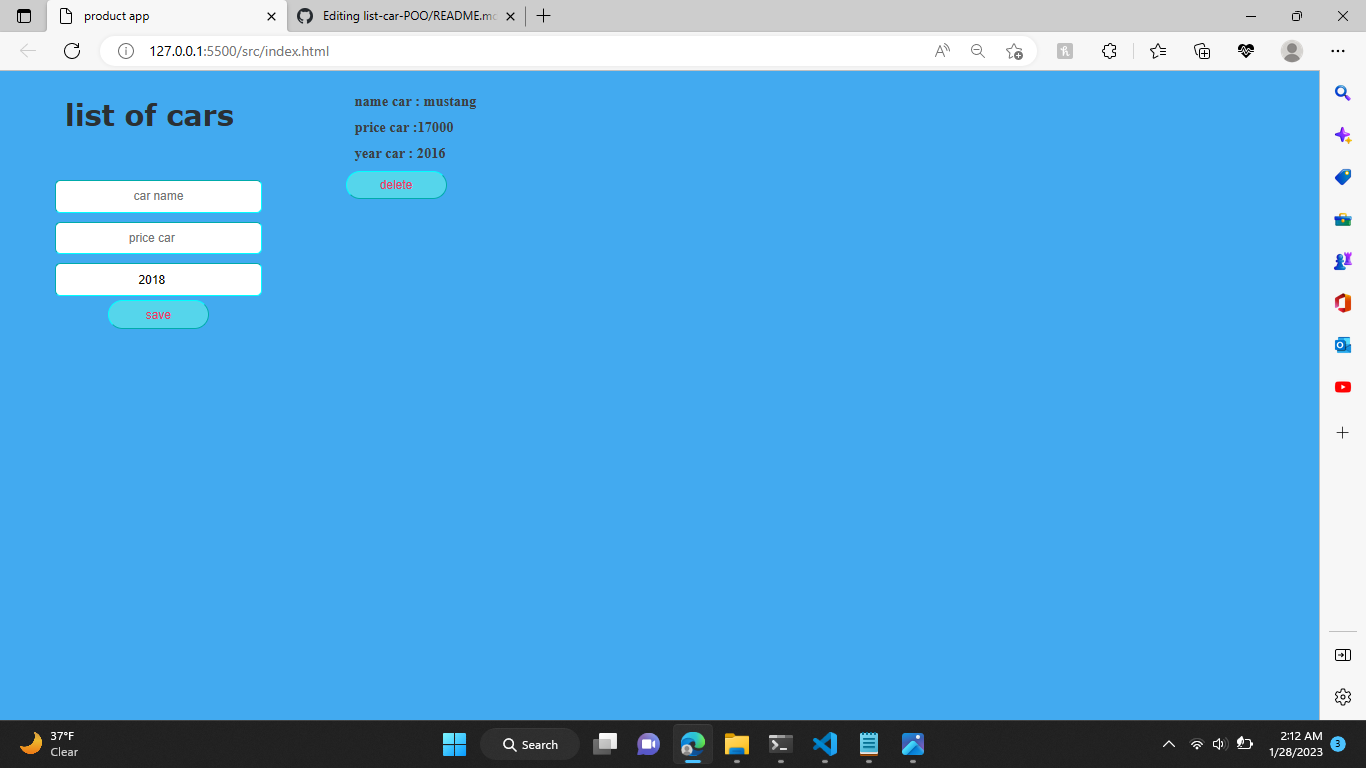 GitHub - Sevencito07/list-car-POO: list model and year of some cars how do you want. #toastify # ...