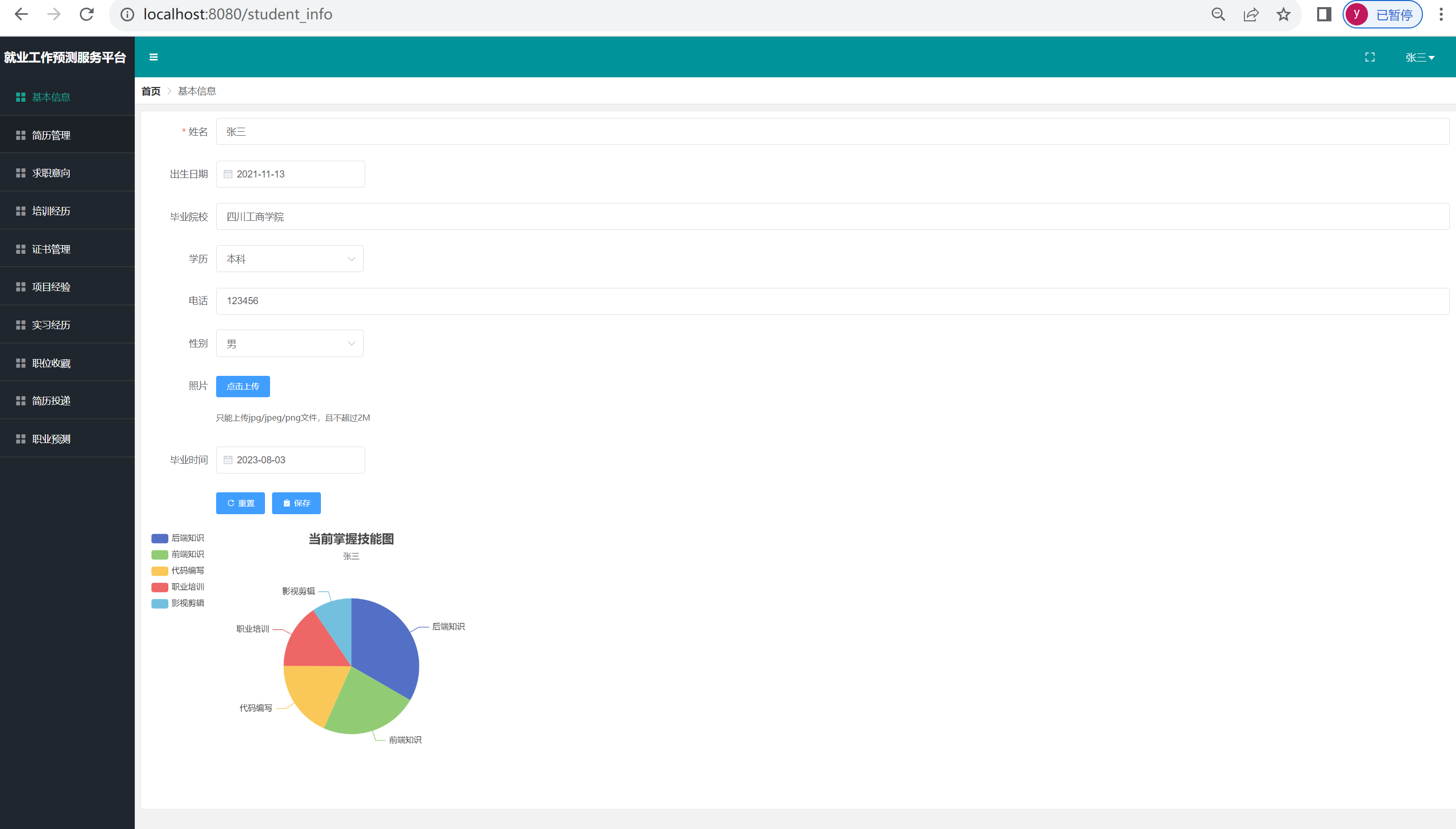 GitHub - xu-zi-kang/job: 大学生职业预测系统