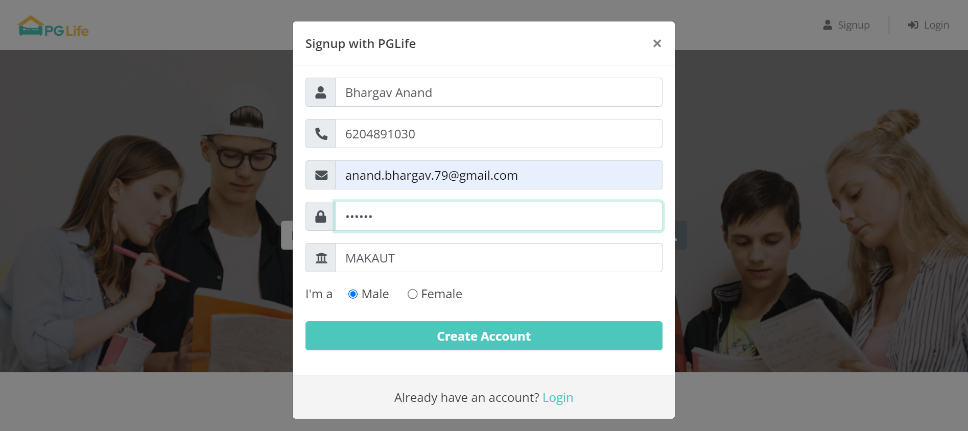 GitHub - Bhargav-79/PG-Life-website: This project was part of my ...