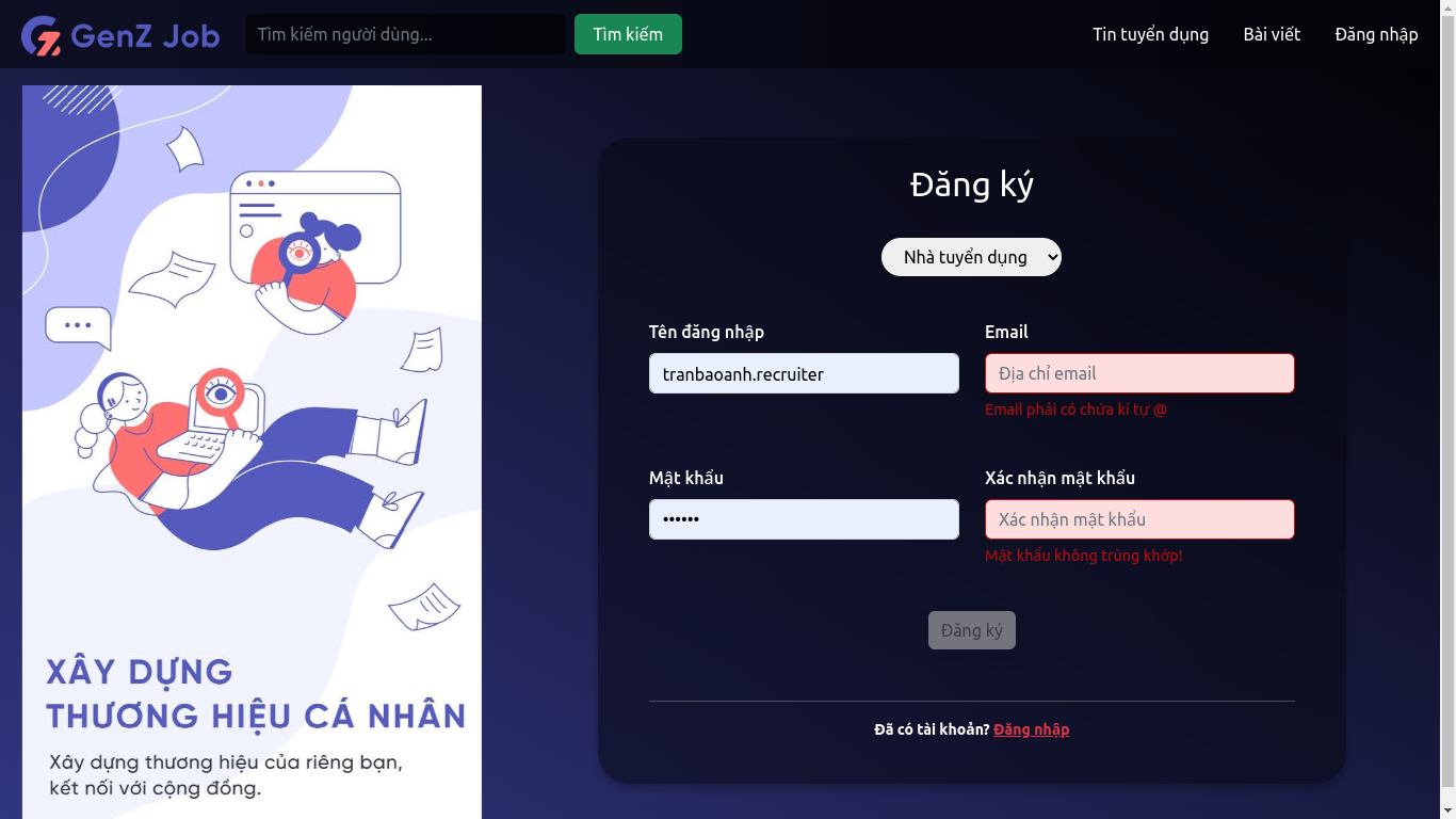 GitHub - tranbaoanhh27/genz-job: The final project of the course CSC13002 (Introduction to ...