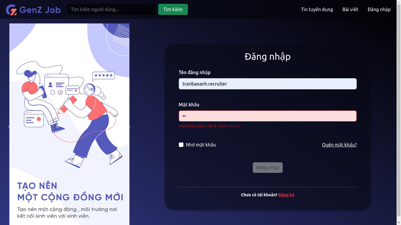 GitHub - tranbaoanhh27/genz-job: The final project of the course CSC13002 (Introduction to ...