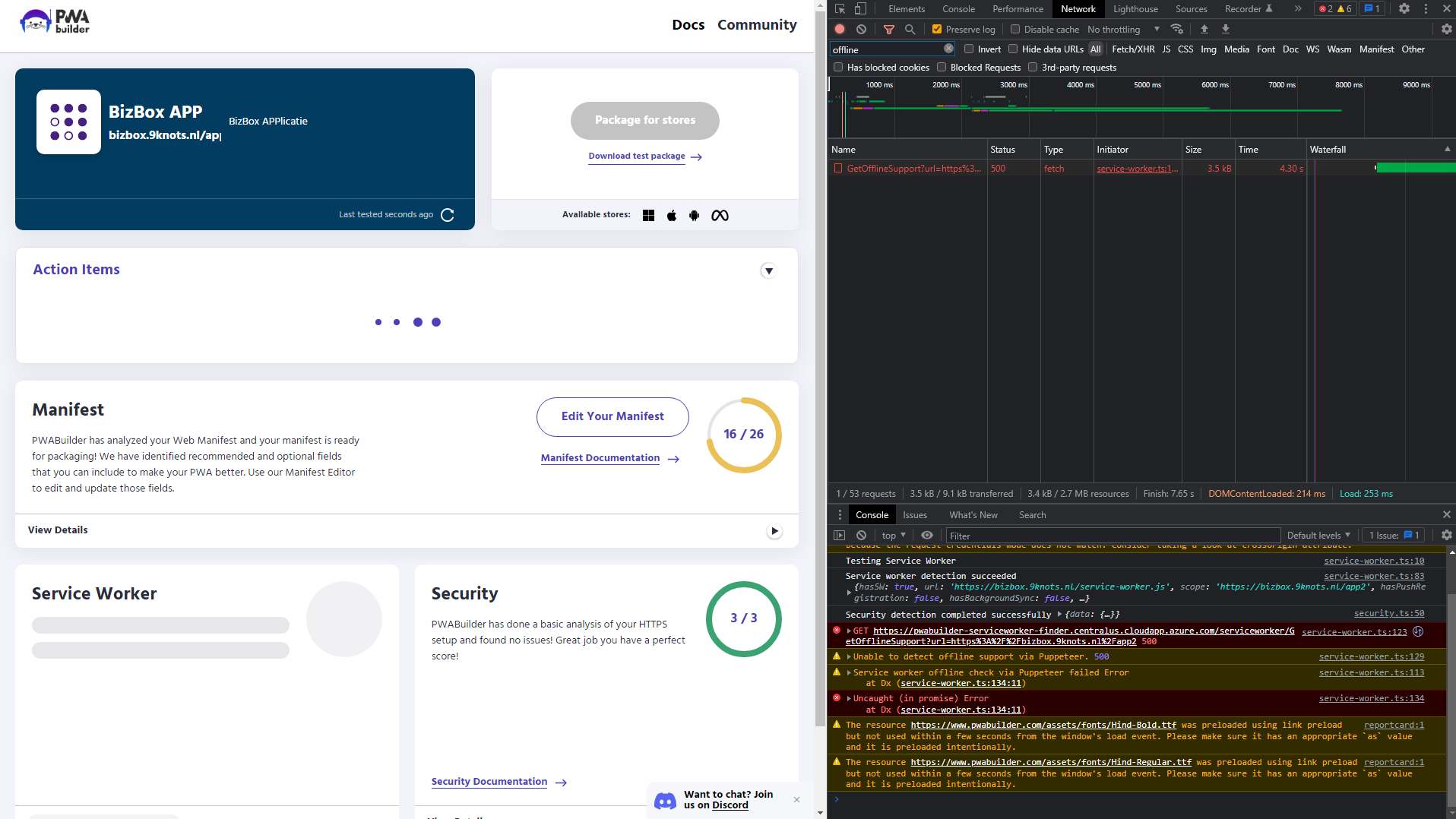 [BUG] Service worker not found while it does register when opening it in the browser · Issue ...