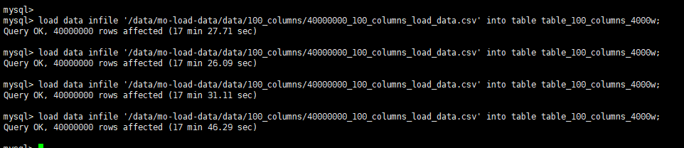 Bug Loop Execute Load Data Load Data Execute Time Elongate · Issue 7240 · Matrixorigin 7203