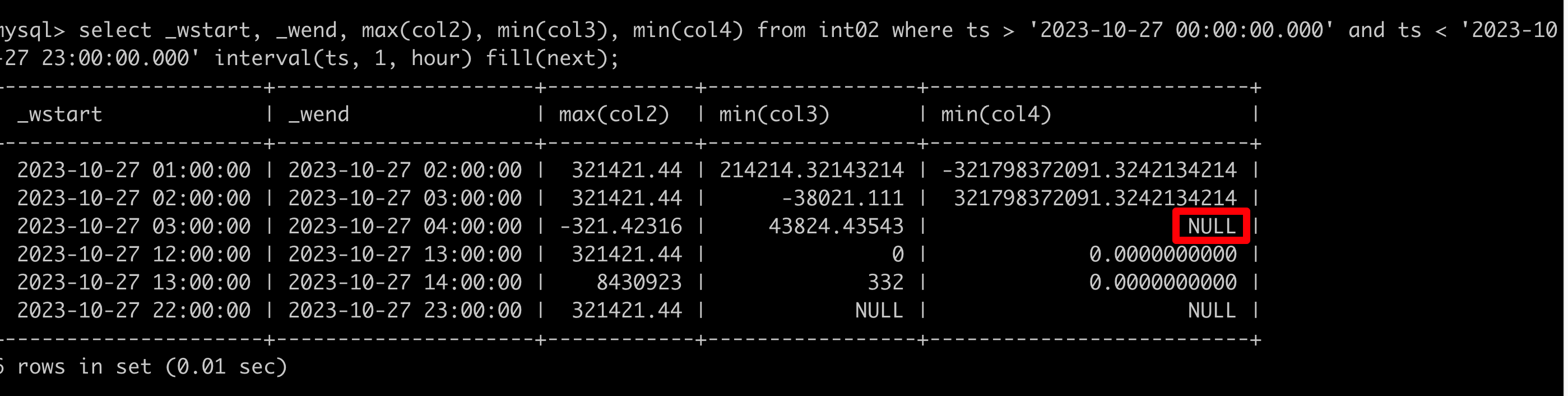 Bug The Result Of Time Window Function Fillnext Is Incorrect · Issue 12440 · Matrixorigin