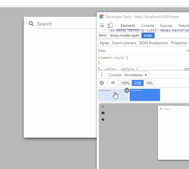 fix(modal): modal from component running both animations, closing then opening. · Issue #2674 ...