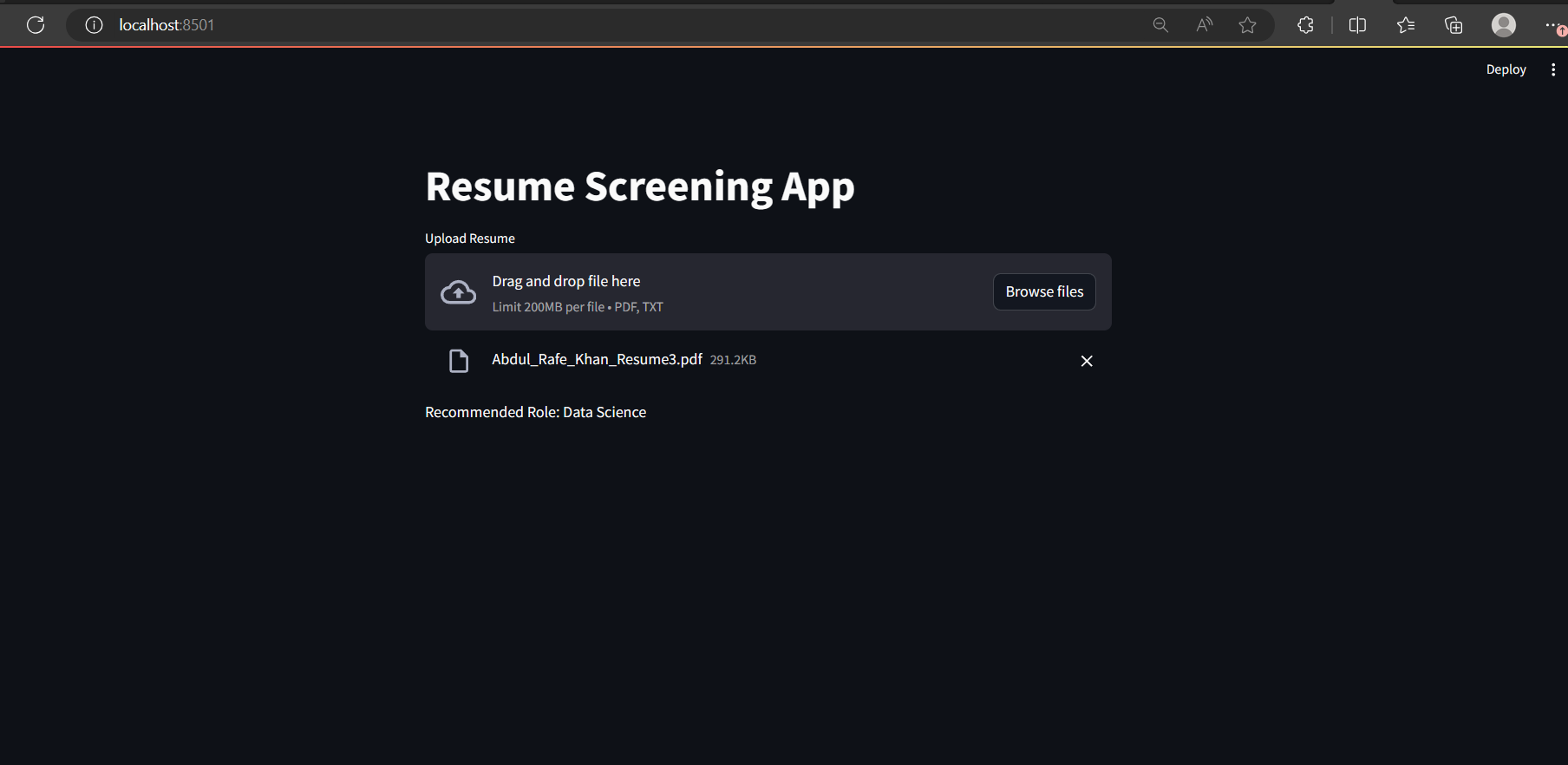 GitHub - Rafe2001/Resume-Screening-App