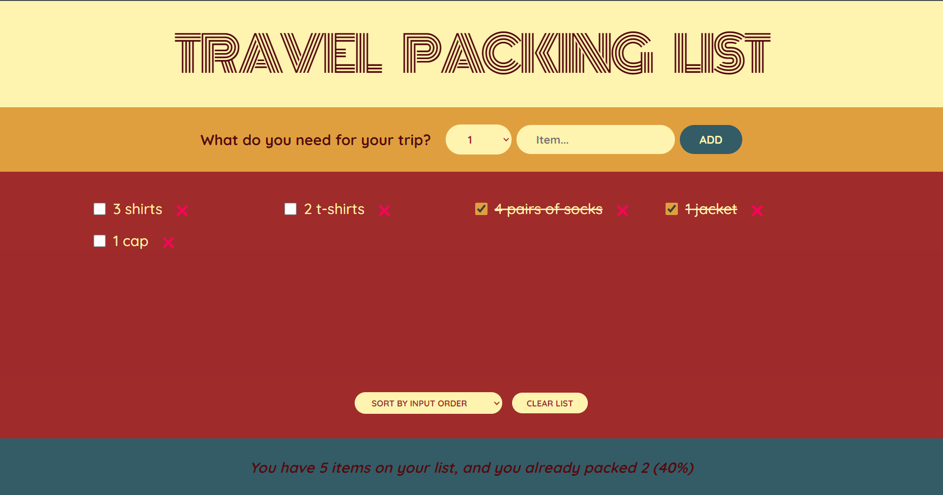 GitHub - timea-podrug/travel_packing_list: Travel Packing List is a convenient web application ...