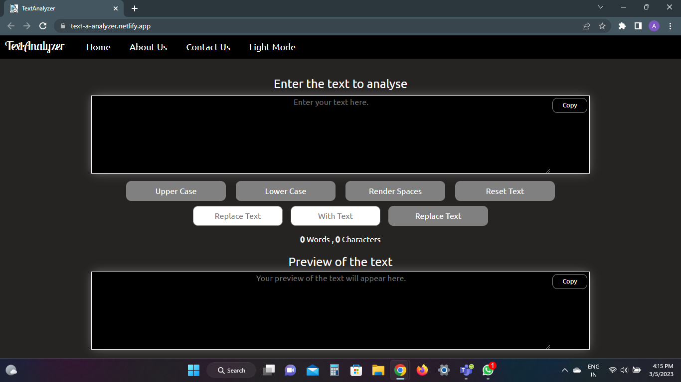 GitHub - Akshat-Somvanshi18/Text-Analyzer: Text-Analyzer is a react ...