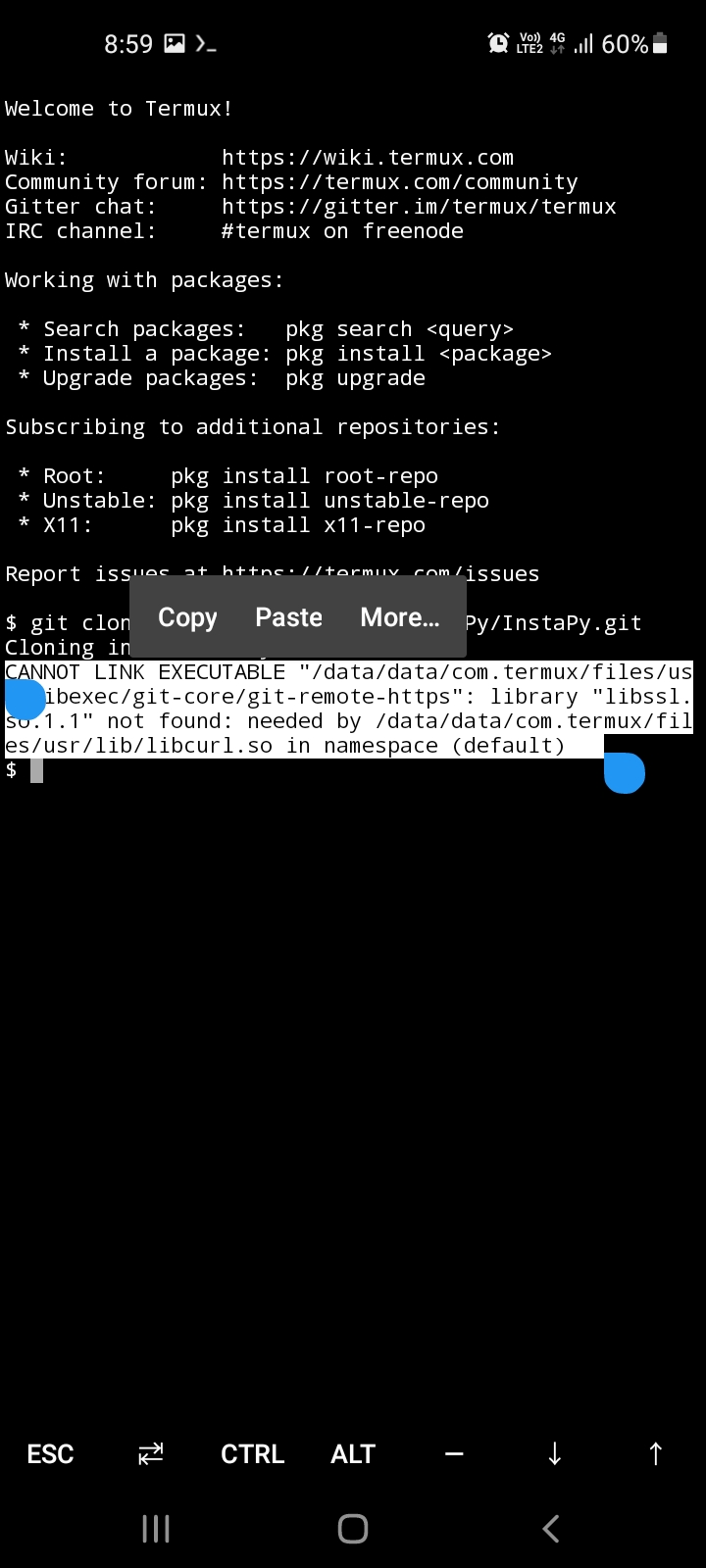 [Bug]: CANNOT LINK EXECUTEBLE · Issue #11128 · termux/termux-packages · GitHub