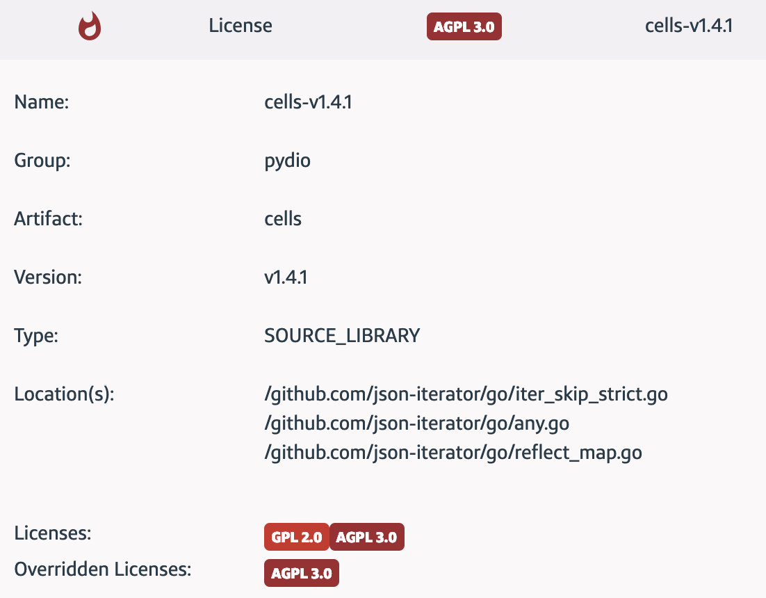 Vendor dependency cells-v1.4.1 having AGPL 3.0 licenses · Issue #1839 · gin-gonic/gin · GitHub