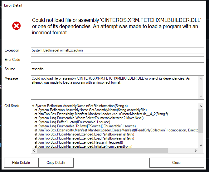 After update, the APP doesnt work [BUG] · Issue #1168 · MscrmTools/XrmToolBox · GitHub