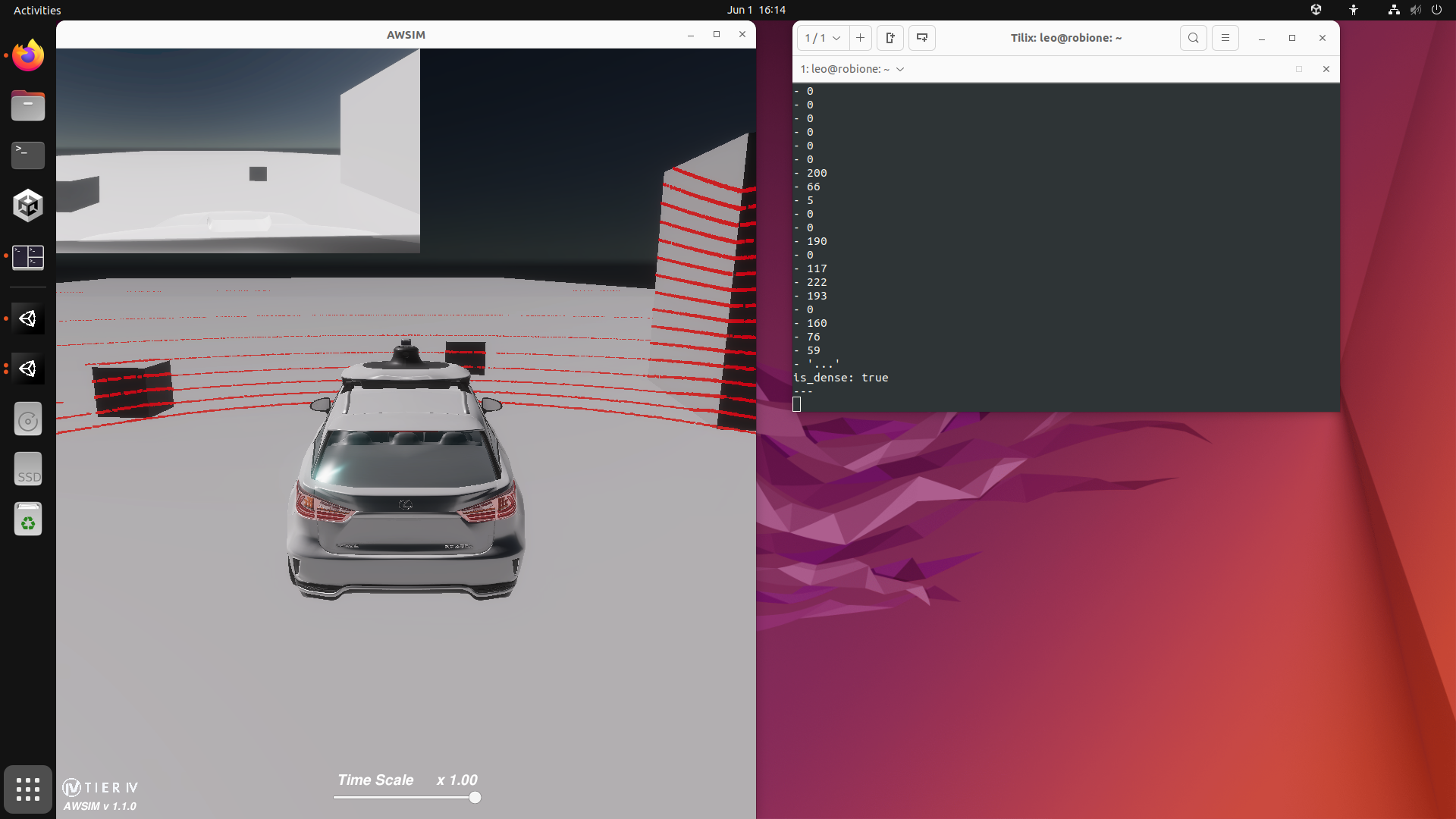 No stable data from lidar · Issue #139 · tier4/AWSIM · GitHub
