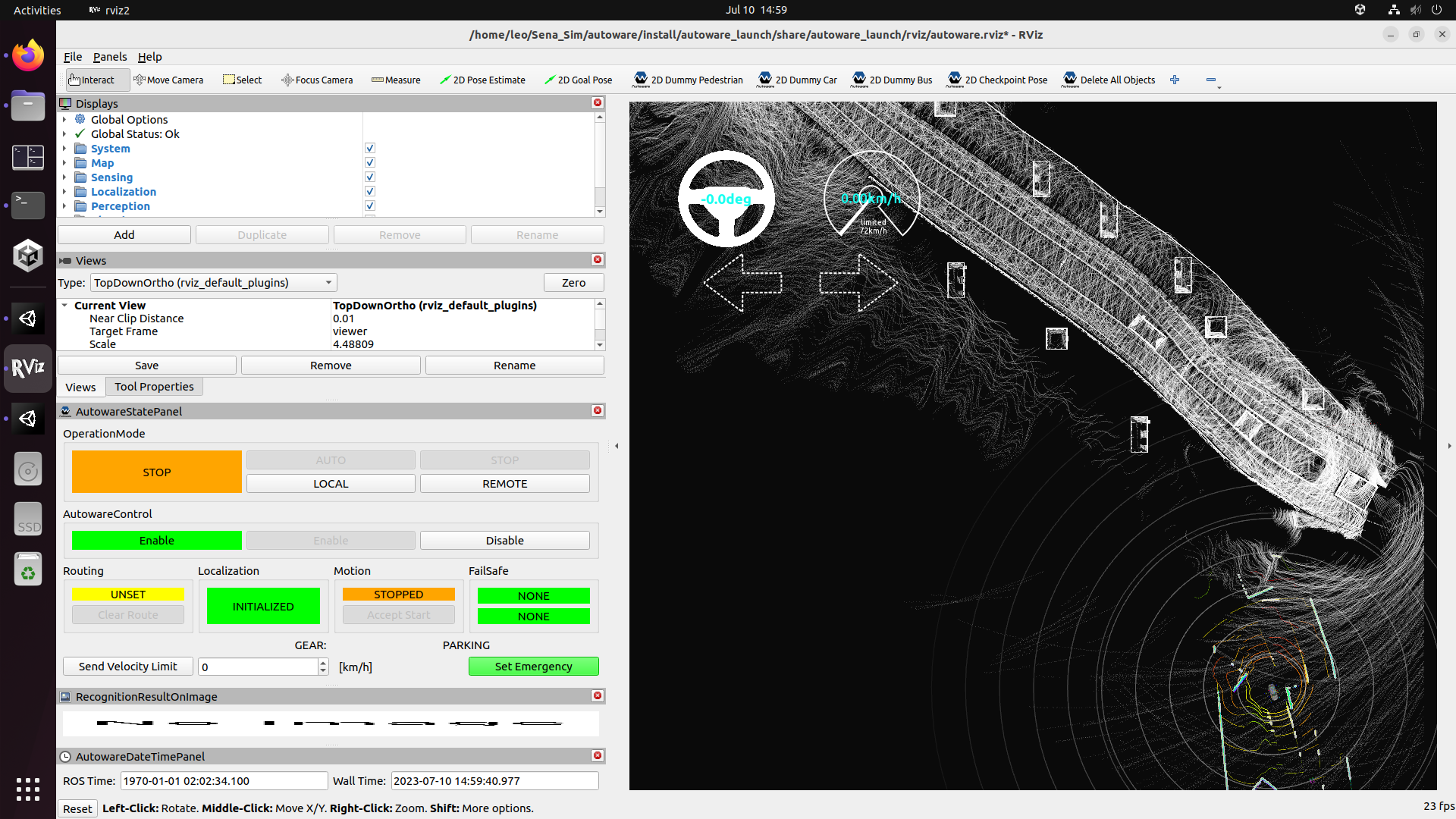 I am able to localize, but the 2D goal pose is not being set. · Issue #162 · tier4/AWSIM · GitHub