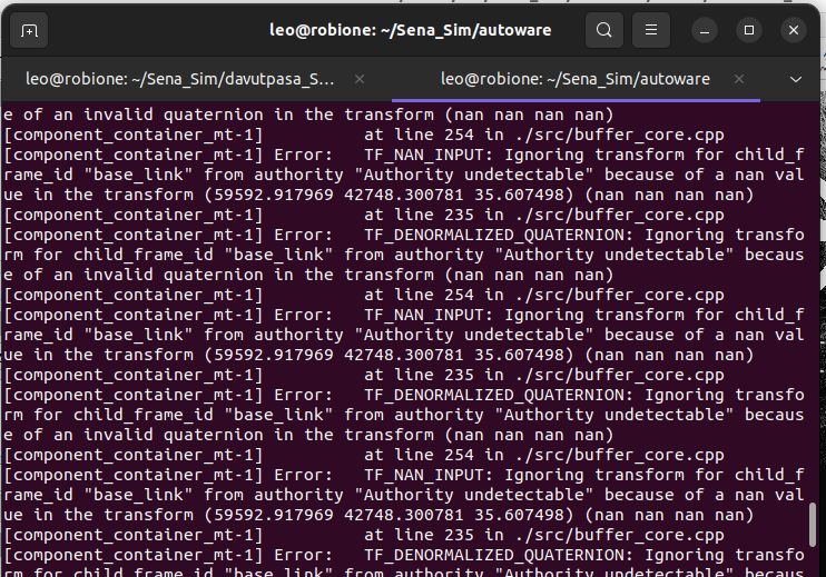 I am able to localize, but the 2D goal pose is not being set. · Issue #162 · tier4/AWSIM · GitHub
