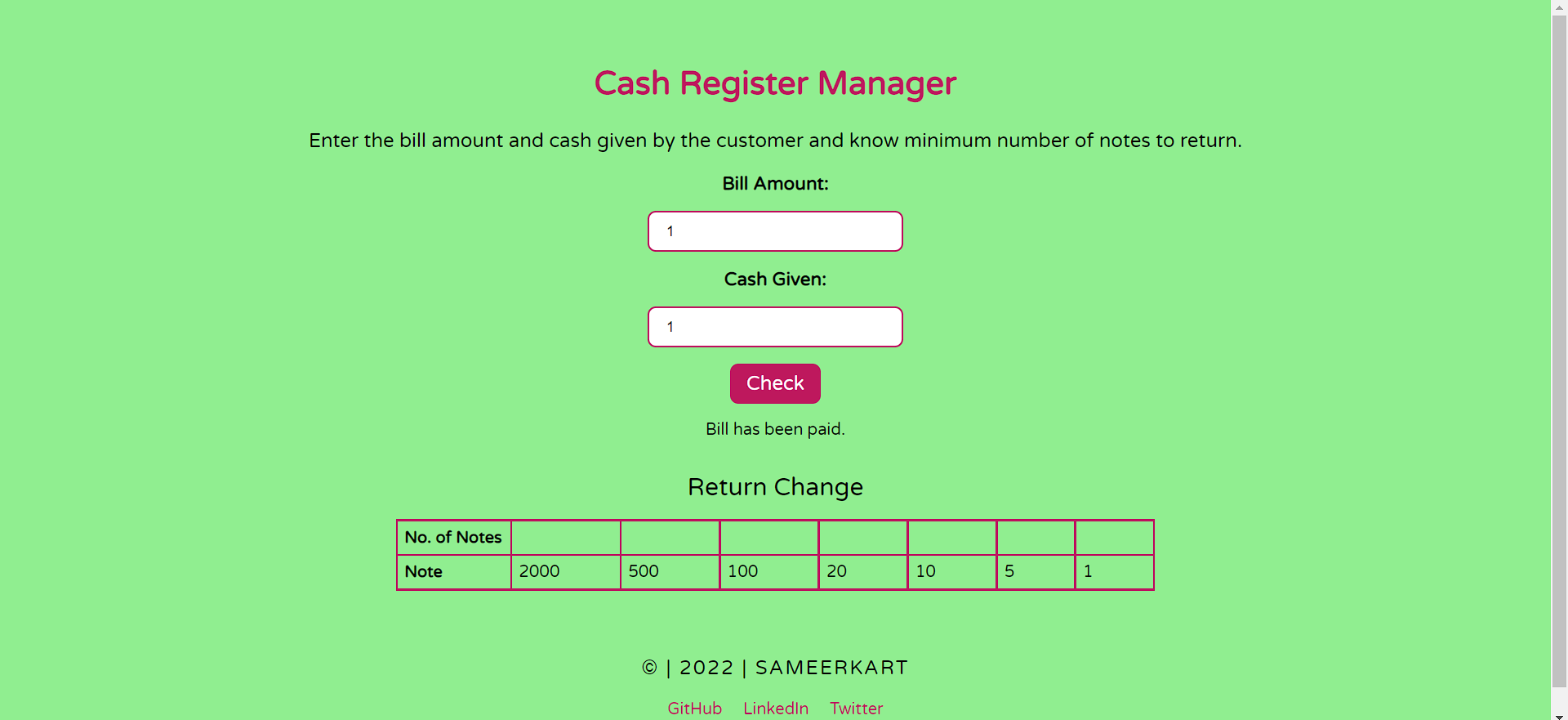 GitHub - xxsameerx/cash-register